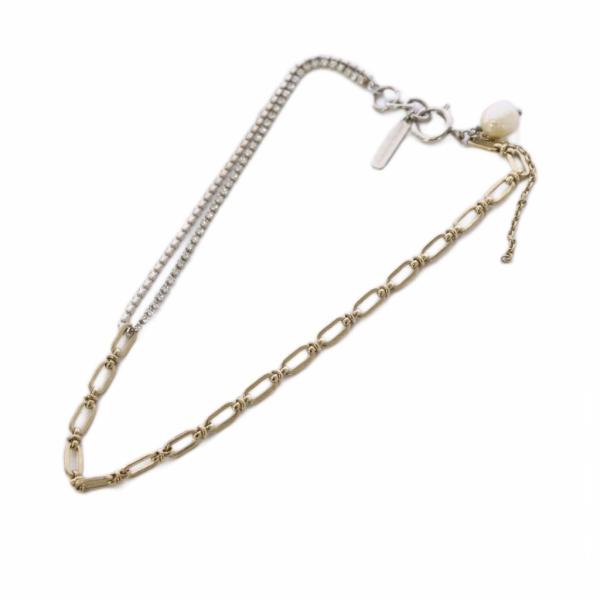 ジャスティーヌクランケ JUSTINE CLENQUET ネックレス チェーン パール ゴールドカラー シルバーカラー /KH レディース【実寸サイズ】チェーンの長さ：39cm　トップの大きさ：-cm　　【色】シルバーカラー ゴールドカラー...
