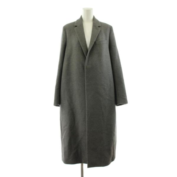 ザ リラクス THE RERACS チェスターフィールドコート ロング ウール 38 グレー 19FW-RECT-208L-J /KU レディース【ブランド】ザ リラクス THE RERACS【表記サイズ】38【実寸サイズ】肩幅：36cm　...
