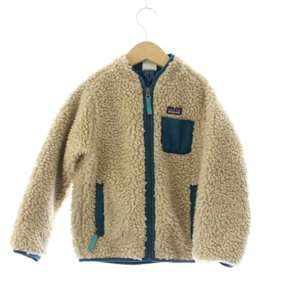 パタゴニア Patagonia ボアジャケット 5Ｔ 男の子 アイボリー /JP キッズ【ブランド】パタゴニア Patagonia【表記サイズ】5Ｔ【実寸サイズ】肩幅：29cm　身幅：37cm　袖丈：38cm　着丈：45cm　　【素材】ポリ...