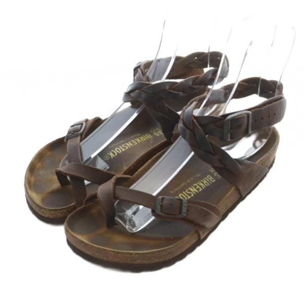 ビルケンシュトック BIRKENSTOCK Yara ヤラ サンダル 22.5cm 茶色 ブラウン バックル留め トングタイプ /RI ■OS レディース【ブランド】ビルケンシュトック BIRKENSTOCK【表記サイズ】22.5cm【実寸...
