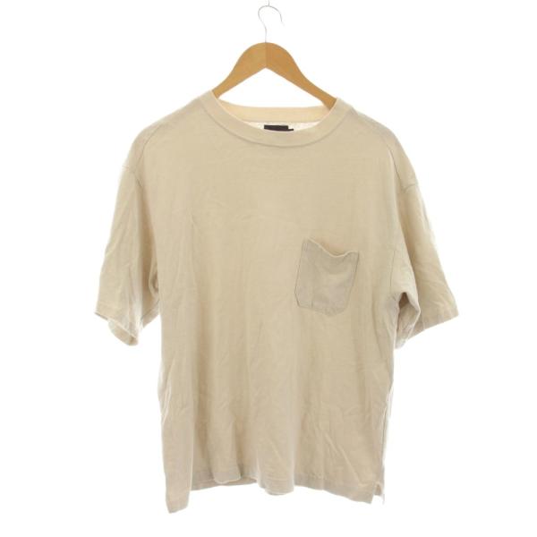 comm. arch コムアーチ Tシャツ 麻 リネン 2 アイボリー 半袖 ラウンドネック 胸ポケット /JP メンズ【表記サイズ】2【実寸サイズ】肩幅：約50cm　身幅：約54cm　袖丈：約22.5cm　着丈：約61cm　　【素材】麻、...