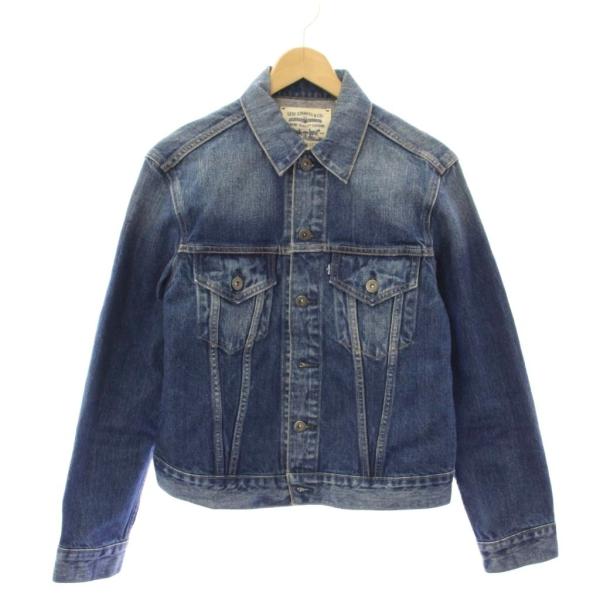 リーバイス Levi's MADE&amp;CRAFTED デニムジャケット Gジャン ジージャン アウター ステンカラー USED加工 S 青 ブルー /BB メンズ【ブランド】リーバイス Levi's【表記サイズ】S【実寸サイズ】肩幅：...