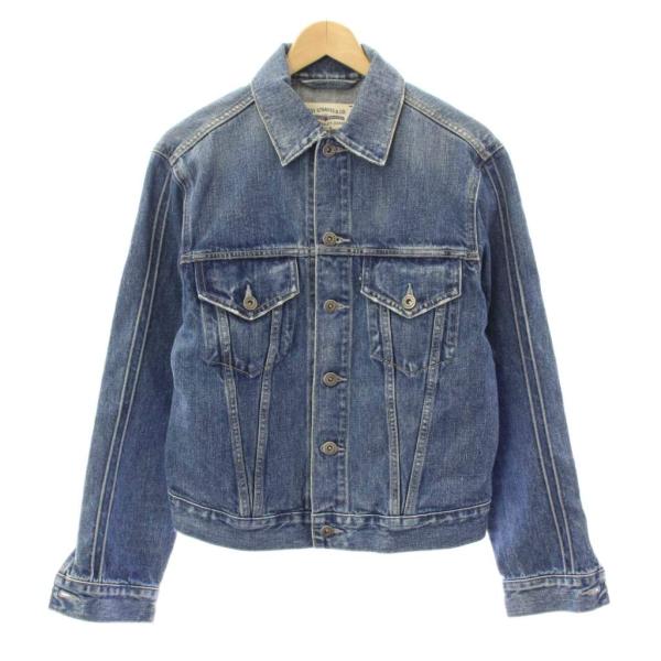 リーバイス Levi's MADE&amp;CRAFTED デニムジャケット Gジャン ジージャン アウター ステンカラー USED加工 S 青 ブルー /BB メンズ【ブランド】リーバイス Levi's【表記サイズ】S【実寸サイズ】肩幅：...