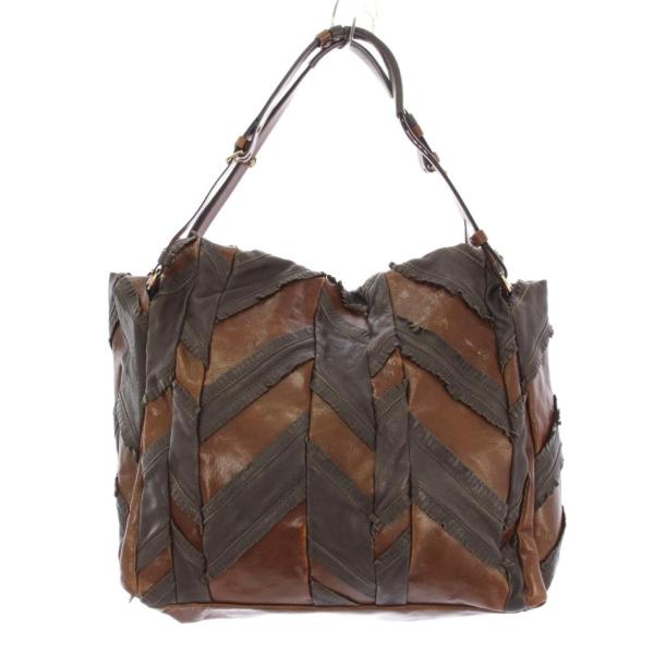 ジャマンピュエッシュ JAMIN PUECH ハンドバッグ レザー 茶 ブラウン /BB レディース【ブランド】ジャマンピュエッシュ JAMIN PUECH【実寸サイズ】持ち手の長さ：49cm　ヨコ：37cm　タテ：30cm　マチ：11cm...