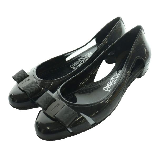 サルヴァトーレフェラガモ Salvatore Ferragamo ヴァラ ジェリー VARA JELLY パンプス 7 黒 ブラック /SS ■OS レディース【ブランド】サルヴァトーレフェラガモ Salvatore Ferragamo【表...
