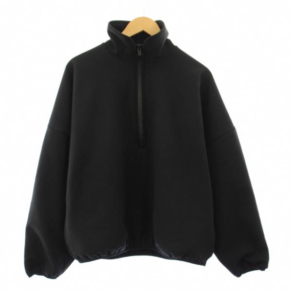 アディダス FEAR OF GOD アスレチックハーフジップ スタンドカラージャケット プルオーバー ストレッチ バックプリント ワンカラー 黒【ブランド】アディダス adidas【表記サイズ】XS【実寸サイズ】肩幅：76cm　身幅：69c...