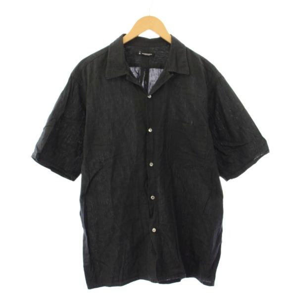 マーティーアンドサンズ MAATEE＆SONS SHORT SLEEVE SH ショートスリーブシャツ オープンカラー カジュアル 半袖 ワンカラー 無地 3 黒【ブランド】マーティーアンドサンズ MAATEE＆SONS【表記サイズ】3【実...