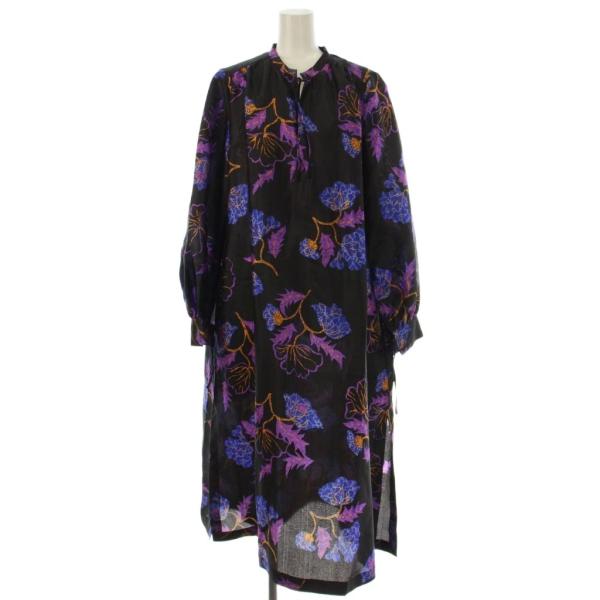 バウム ウンド ヘルガーデン BAUM UND PFERDGARTEN ワンピース F 黒 青 紫 ? 花柄 ロング丈 長袖 /JP レディース【ブランド】バウム ウンド ヘルガーデン BAUM UND PFERDGARTEN【表記サイズ】...