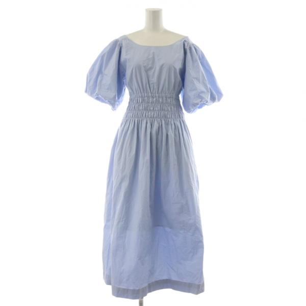 カーサフライン CASA FLINE スクエアネックIラインドレス ワンピース ロング F 水色 ライトブルー パフスリーブ /RR レディース【ブランド】カーサフライン CASA FLINE【表記サイズ】F【実寸サイズ】肩幅：34cm　身...