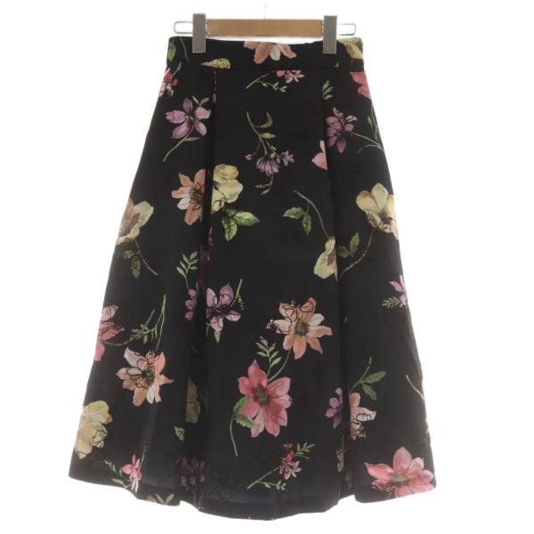 レッセパッセ LAISSE PASSE スカート 36 黒 ブラック 花柄 ロング /AU レディース【ブランド】レッセパッセ LAISSE PASSE【表記サイズ】36【実寸サイズ】ウエスト：約60cm　ヒップ：約102cm　スカート丈：...