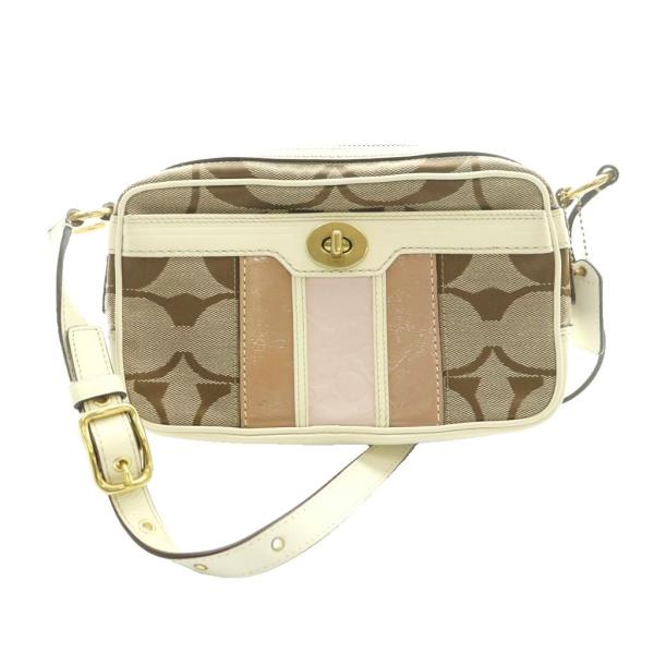 コーチ COACH ショルダーバッグ ベージュ 茶 ブラウン /SS ■OS レディース【ブランド】コーチ COACH【実寸サイズ】持ち手の長さ：-cm　ヨコ：約23.5cm　タテ：約15cm　マチ：約6cm　ショルダーの長さ：約114.5...