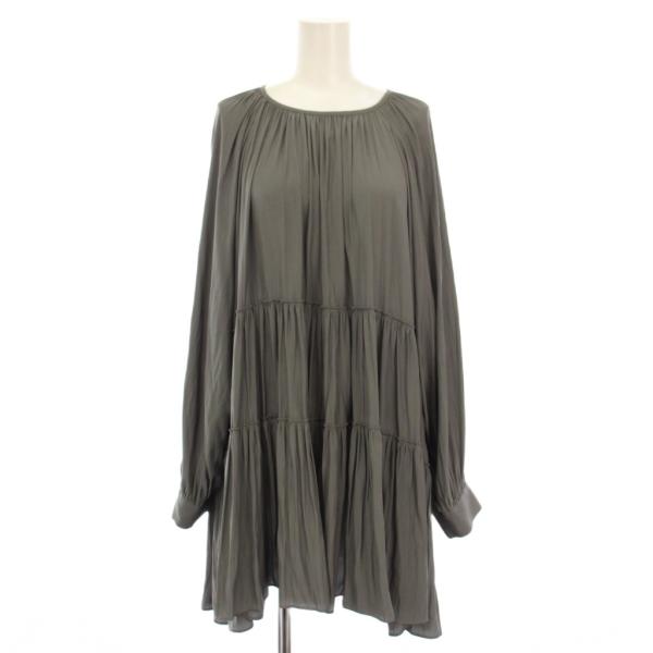 アンタイトル UNTITLED シャツ ブラウス チュニック 長袖 44 グレー /TK レディース【ブランド】アンタイトル UNTITLED【表記サイズ】44【実寸サイズ】身幅：53cm　着丈：83cm　ゆき丈：77cm　　【素材】ポリエ...