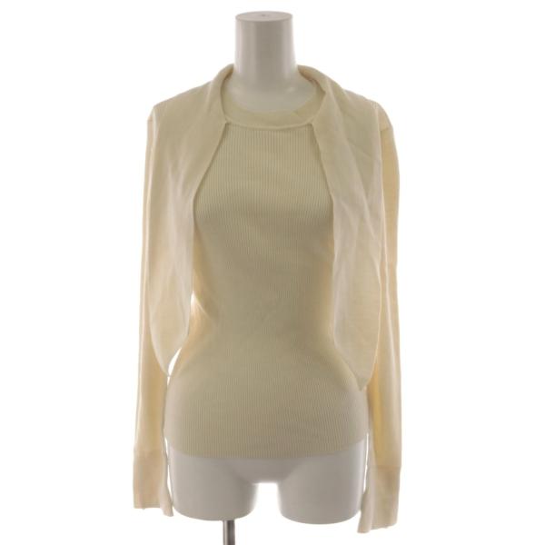 エポカ EPOCA ニット セーター ウール 40 アイボリー 長袖 リブ編み M5N27-646-02 /AN7 レディース【ブランド】エポカ EPOCA【表記サイズ】40【実寸サイズ】肩幅：約38cm　身幅：約33cm　着丈：約52cm...