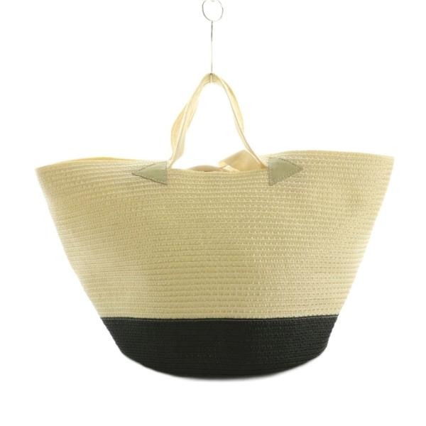 カテリーナベルティーニ Caterina bertini  ハンドバッグ  かごバッグ バイカラー アイボリー 黒 /MI レディース【表記サイズ】表記なし【実寸サイズ】持ち手の長さ：25.5cm　ヨコ：19-43cm　タテ：24.5cm　...