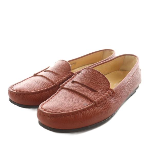 ア・テストーニ a.testoni ドライビングシューズ レザー 37.5 茶 ブラウン 47015 /AN27 レディース【ブランド】ア・テストーニ a.testoni【表記サイズ】37.5【実寸サイズ】最大幅：約8cm　アウトソール：約...