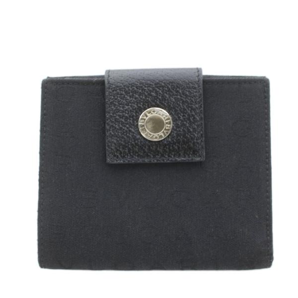 ブルガリ BVLGARI ロゴマニア Wホック 二つ折り財布 小銭入れ 黒 ブラック /AN15 ■OH メンズ【ブランド】ブルガリ BVLGARI【実寸サイズ】ヨコ：約11.5cm　タテ：約9.5cm　マチ：約1.5cm　　【色】黒 ブラ...