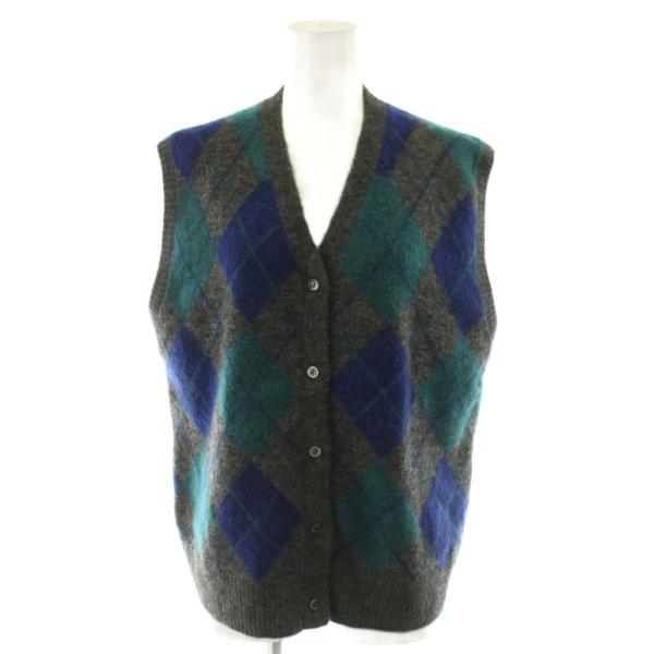シンゾーン Shinzone ARGYLE KNIT VEST ベスト ウール F0 グレー 青 ブルー アーガイル柄 Vネック 25AMSNI09 /AN19 レディース【ブランド】シンゾーン Shinzone【表記サイズ】F0【実寸サイ...