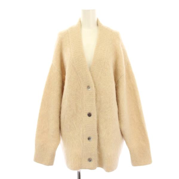 ノーク N.O.R.C NORC ニットカーディガン 長袖 Vネック ワンカラー 無地 アルパカ 2 ベージュ /BB レディース【ブランド】ノーク N.O.R.C NORC【表記サイズ】2【実寸サイズ】肩幅：60cm　身幅：60cm　着丈...