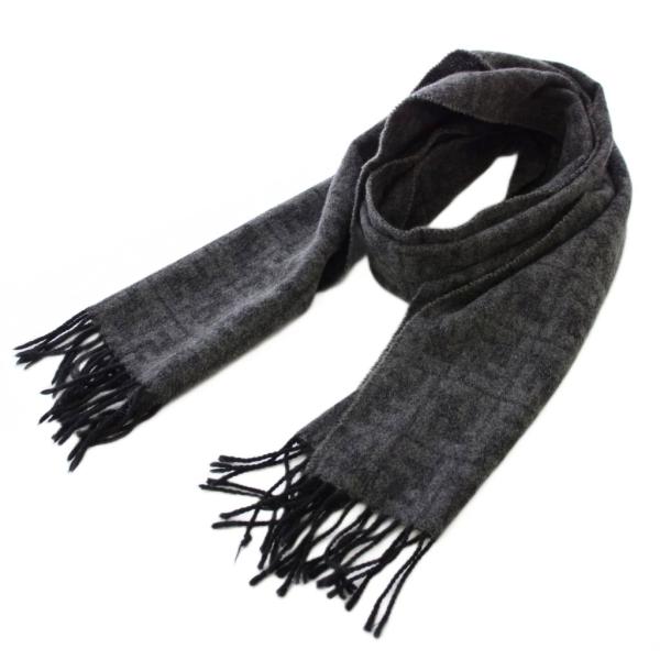 フェンディ FENDI マフラー フリンジ ウール ズッカ柄 ロゴ 総柄 グレー 黒 ブラック /BB ■OH レディース【ブランド】フェンディ FENDI【実寸サイズ】全長（フリンジ含まず）：156cm　幅：34cm　　【素材】毛【色】グ...