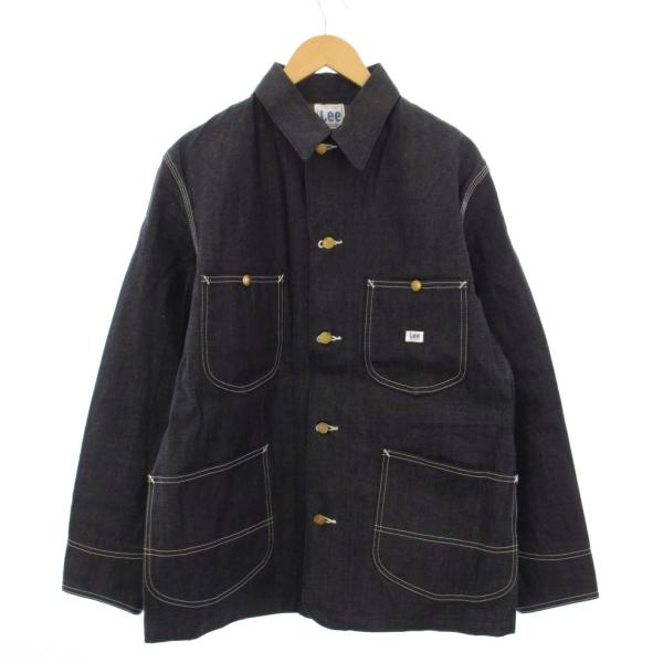 リー LEE デニムカバーオールジャケット M 紺  LT0659 /KH メンズ【ブランド】リー LEE【表記サイズ】M【実寸サイズ】肩幅：46cm　身幅：58.5cm　着丈：71.5cm　袖丈：62.5cm　　【素材】綿【色】紺 ネイビ...