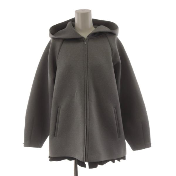 ソーノ SONO パーカー ジップアップ F グレー 長袖 フリル S244JV055 /AN14 レディース【ブランド】ソーノ SONO【表記サイズ】F【実寸サイズ】身幅：約47cm　着丈：約68cm　ゆき丈：約76cm　　【素材】本体　...