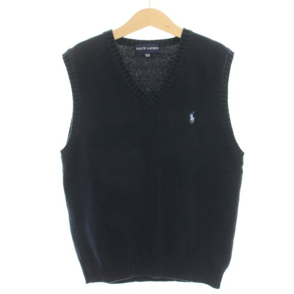 ラルフローレン RALPH LAUREN ニットベスト Vネック プルオーバー ポニー刺繍 150 紺 ネイビー 水色 ライトブルー 31204005 /YT キッズ【ブランド】ラルフローレン RALPH LAUREN【表記サイズ】150【...