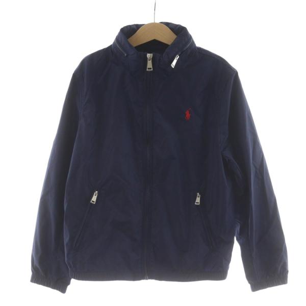 ポロ ラルフローレン POLO RALPH LAUREN ナイロンジャケット S/P 紺 ネイビー /RR キッズ【ブランド】ポロ ラルフローレン POLO RALPH LAUREN【表記サイズ】S/P【実寸サイズ】肩幅：34cm　身幅：3...