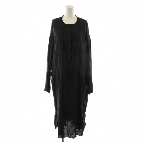 デッサンドモード Dessin de mode ワンピース ロング 長袖 ノーカラー 2 黒 ブラック 5DOP-04NS1 /AN33 レディース【ブランド】デッサンドモード Dessin de mode【表記サイズ】2【実寸サイズ】身幅...