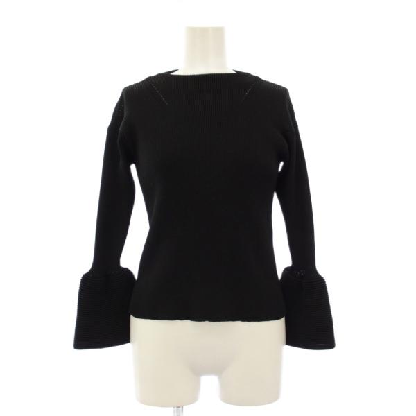 シーエフシーエル CFCL STRATUM TOP ニット カットソー 長袖 1 黒 CF004KN078 /KH レディース【ブランド】シーエフシーエル CFCL【表記サイズ】1【実寸サイズ】肩幅：34cm　身幅：35cm　着丈：47cm...