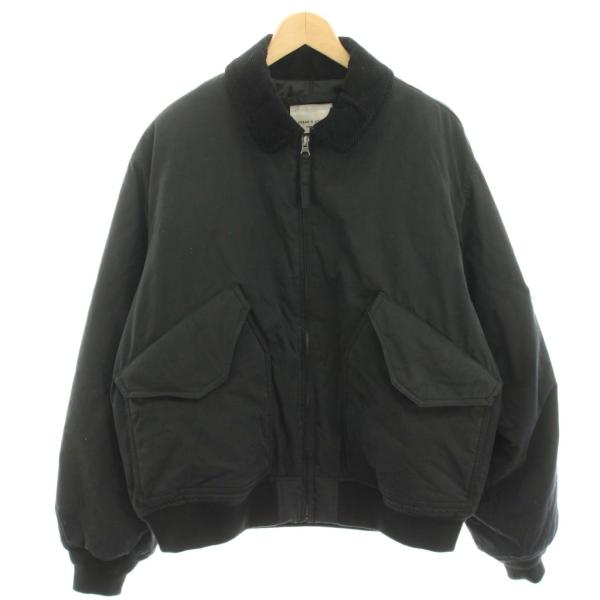 フリークスストア FREAKS STORE ブルゾン 中綿ジャケット 上着 F 黒 ブラック ジップアップ コーデュロイ襟 /HN メンズ【ブランド】フリークスストア FREAKS STORE【表記サイズ】F【実寸サイズ】身幅：64cm　着...