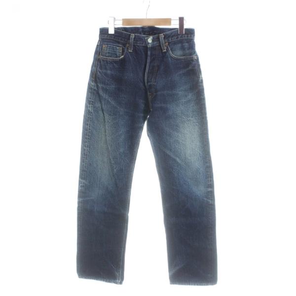 ドゥニーム DENIME デニム ジーンズ ボタンフライ W29 L36 青 ブルー /AP メンズ【ブランド】ドゥニーム DENIME【表記サイズ】W29 L36【実寸サイズ】ウエスト：約69cm　もも幅：約29cm　裾幅：約20.5cm...