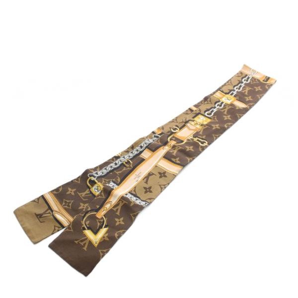 ルイヴィトン LOUIS VUITTON バンドー モノグラム コンフィデンシャル スカーフ シルク 絹 茶 ブラウン M78655 /AN16 ■OH レディース【ブランド】ルイヴィトン LOUIS VUITTON【実寸サイズ】全長 約1...