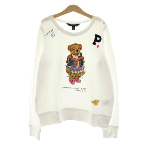 ポロ ラルフローレン POLO RALPH LAUREN ポロベア スウェット トレーナー 長袖 プリント 女の子 16 白 ホワイト 0200011515【ブランド】ポロ ラルフローレン POLO RALPH LAUREN【表記サイズ】1...