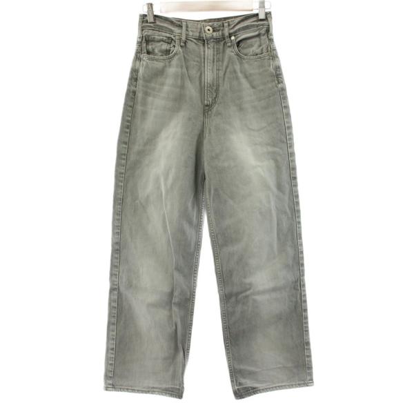 アッパーハイツ upper hights THE NIECE ワイドデニムパンツ ジーンズ ジップフライ USED加工 22 ライトグレー 18R201502SLV【ブランド】アッパーハイツ upper hights【表記サイズ】22【実寸...
