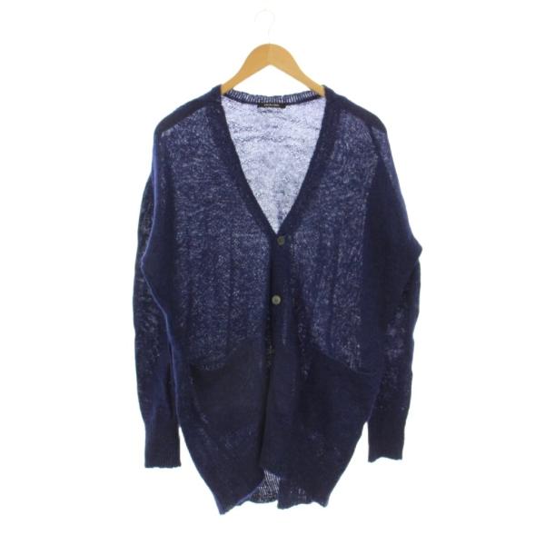 パドカレ pas de calais カーディガン アルパカ 38 青 /JP メンズ【ブランド】パドカレ pas de calais【表記サイズ】38【実寸サイズ】肩幅：49cm　身幅：65cm　袖丈：57.5cm　着丈：76.5cm　　...