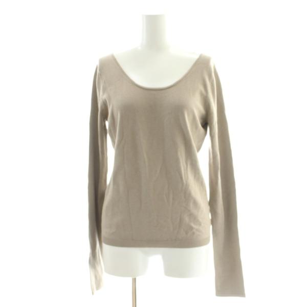 ドゥーズィエムクラス DEUXIEME CLASSE ニット セーター F ベージュ 長袖 ラウンドネック /GP レディース【ブランド】ドゥーズィエムクラス DEUXIEME CLASSE【表記サイズ】F【実寸サイズ】肩幅：31cm　身幅...