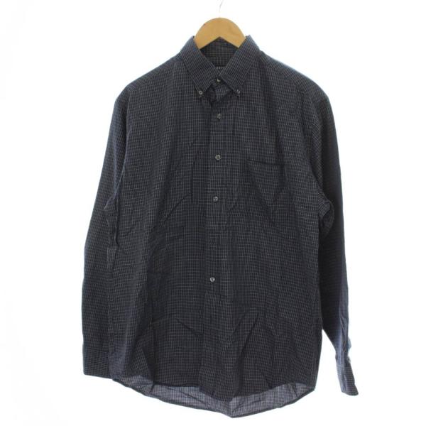 ブルックス BROOKS SPORT シャツ  M 紺 ネイビー チェック柄 /GP メンズ【ブランド】ブルックス BROOKS【表記サイズ】M【実寸サイズ】肩幅：48cm　身幅：59cm　着丈：78cm　袖丈：60cm　　【素材】綿【色】...