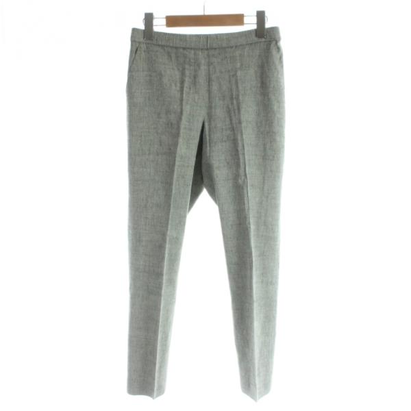 セオリー Theory 23SS TREECA PULL ON GZ パンツ 麻 リネン 0 グレー プルオン 無地 ストレートシルエット /AP レディース【ブランド】セオリー Theory【表記サイズ】0【実寸サイズ】ウエスト：約34c...