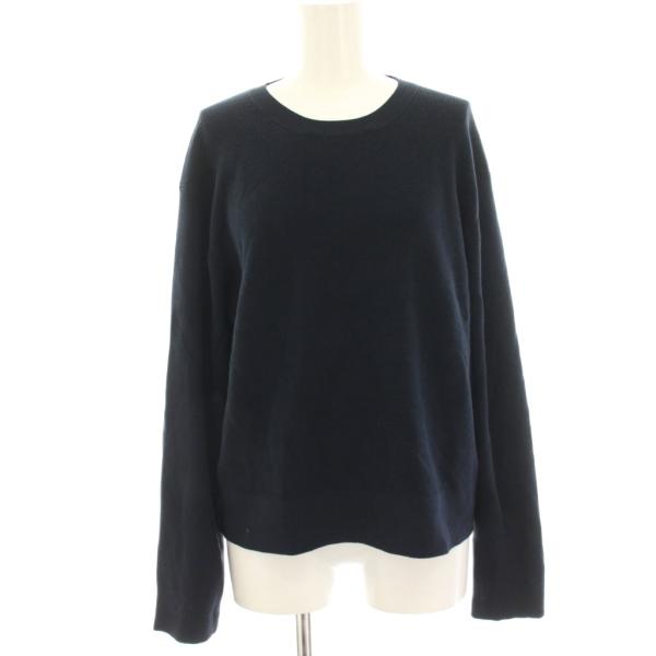 セオリー Theory 24AW STAPLE COTTON WIDE SLV CREW ニット セーター S 紺 ネイビー リブ 薄手 長袖 01-4401721-895-902 /HN【ブランド】セオリー Theory【表記サイズ】S【...
