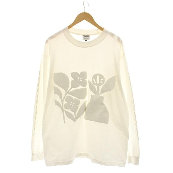 エレファントトライバルファブリックス Elephant TRIBAL Fabrics Tシャツ カットソー 長袖 花柄 M 白 ホワイト /HN メンズ【表記サイズ】M【実寸サイズ】身幅：60cm　着丈：74cm　ゆき丈：92cm　　【素材...