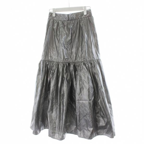 メゾンスペシャル MAISON SPECIAL METALLIC MAXI SKIRT フレアスカート ロング F シルバー色 21232515301 /AN74 レディース【ブランド】メゾンスペシャル MAISON SPECIAL【表記サ...