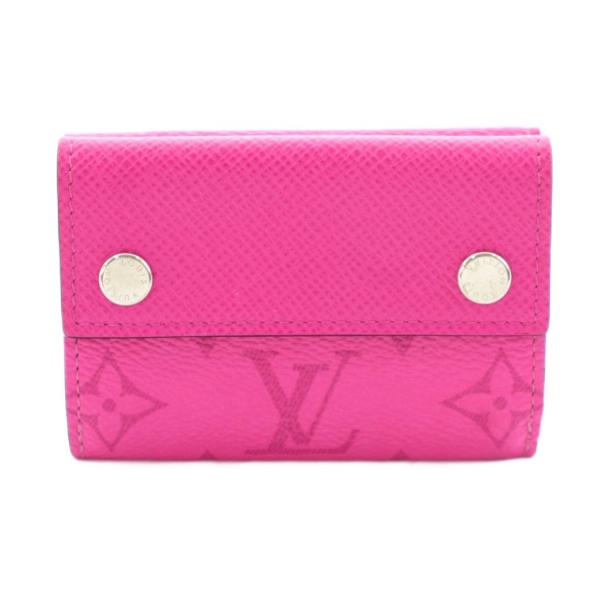 ルイヴィトン LOUIS VUITTON タイガラマ ディスカバリー コンパクト ウォレット 3つ折り 財布 キャンバス ロゴ ピンク M30773 /KU ■OH レディース【ブランド】ルイヴィトン LOUIS VUITTON【実寸サイズ...