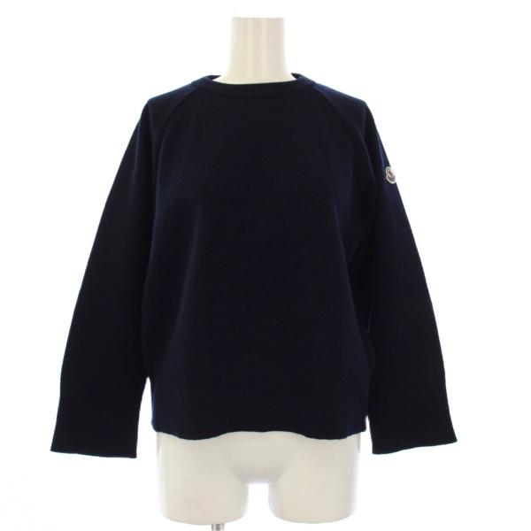 モンクレール MONCLER 17AW MAGLIONE TRICOT GIROCOLLO ニット セーター 長袖 XS 紺 C20939074730 /KH レディース【ブランド】モンクレール MONCLER【表記サイズ】XS【実寸サイズ...