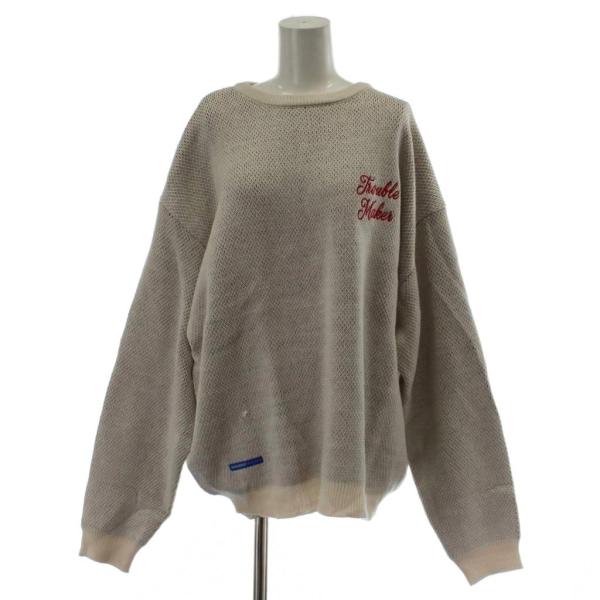 未使用品 シークエンズ SEQUENZ × トムとジェリー TOM and JERRY ニット セーター 長袖 L ベージュ /AN67 レディース【表記サイズ】L【実寸サイズ】身幅：約64cm　着丈：約93cm　ゆき丈：約64cm　　【素...