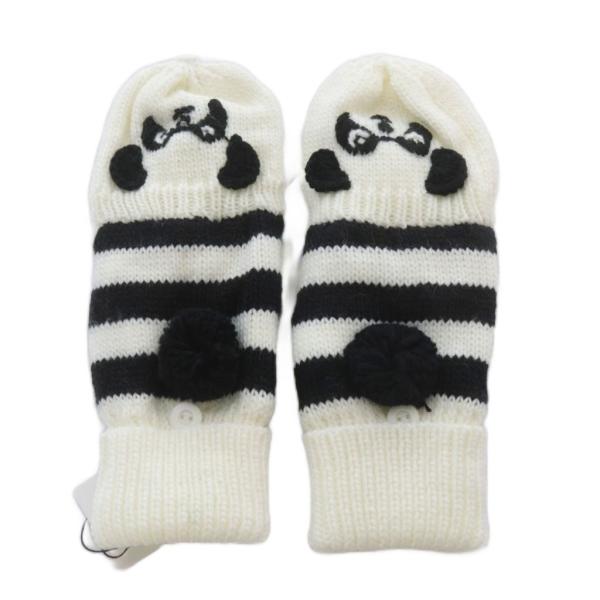 未使用品 キャンディストリッパー Candy Stripper PEPE KNIT GLOVES 手袋 ニット グローブ ホワイト ブラック /YO22 レディース【ブランド】キャンディストリッパー Candy Stripper【実寸サイズ...