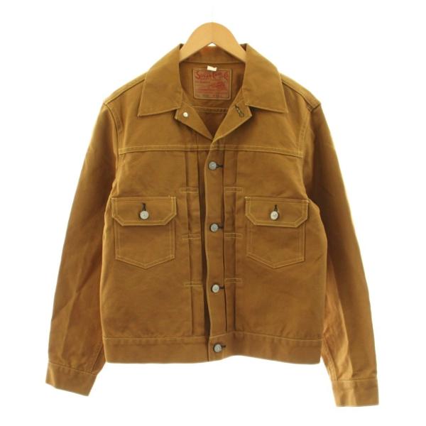 シュガーケーン SUGAR CANE 13oz.BROWN DUCKE 1953 MODEL 2nd TYPE ブラウンダックジャケット 38 茶 ブラウン SC14602【ブランド】シュガーケーン SUGAR CANE【表記サイズ】38【...