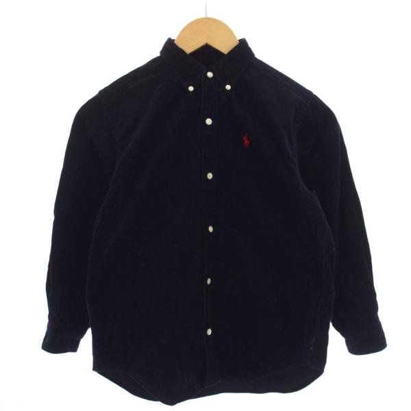 ラルフローレン RALPH LAUREN シャツ 長袖 コーデュロイ ロゴ刺繍 140 ネイビー /BM キッズ【ブランド】ラルフローレン RALPH LAUREN【表記サイズ】140【実寸サイズ】肩幅：37cm　身幅：46cm　着丈：58...