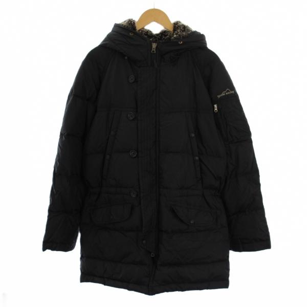 エディーバウアー EDDIE BAUER ダウンコート ロング ジップアップ フード ナイロン M 黒 0608994 /BM メンズ【ブランド】エディーバウアー EDDIE BAUER【表記サイズ】M【実寸サイズ】身幅：60cm　着丈：8...