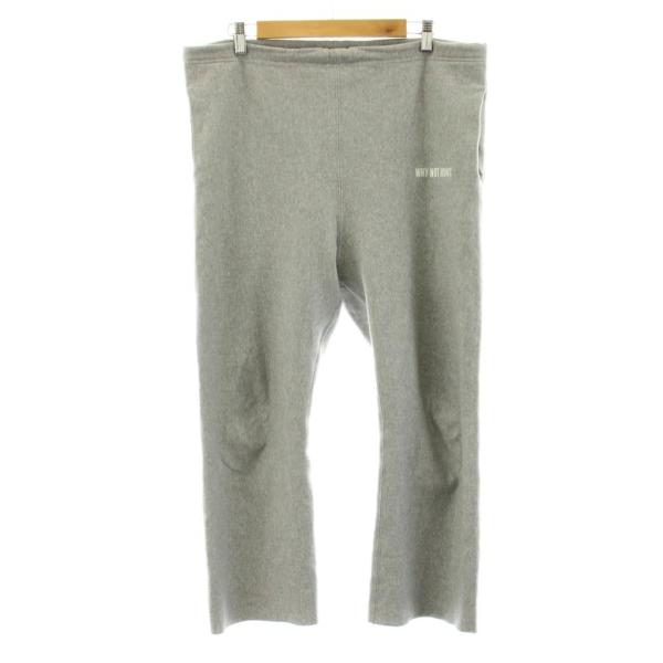 カオス CHAOS WHY NOT NOW スウェットパンツ イージー ロゴ刺繍 F グレー CH205217ER /KU レディース【ブランド】カオス CHAOS【表記サイズ】F【実寸サイズ】ウエスト：94cm　もも幅：28cm　裾幅：2...