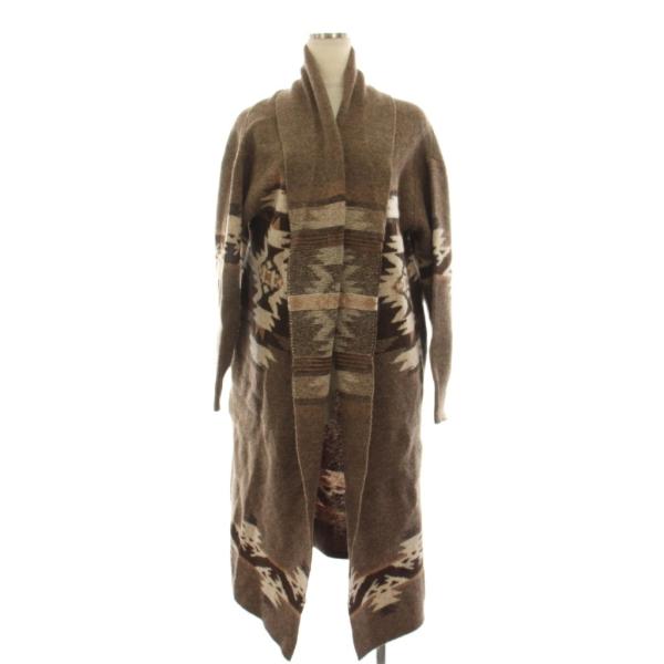 未使用品 ペンドルトン PENDLETON × B:MING by BEAMS マジェスティ柄 ロングカーディガン F 茶 ベージュ /JP レディース【ブランド】ペンドルトン PENDLETON【表記サイズ】F【実寸サイズ】身幅：60cm...